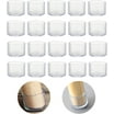 Ezprotekt 24 Pcs Chair Leg Caps with Teflon Sliders for Hardwood ...