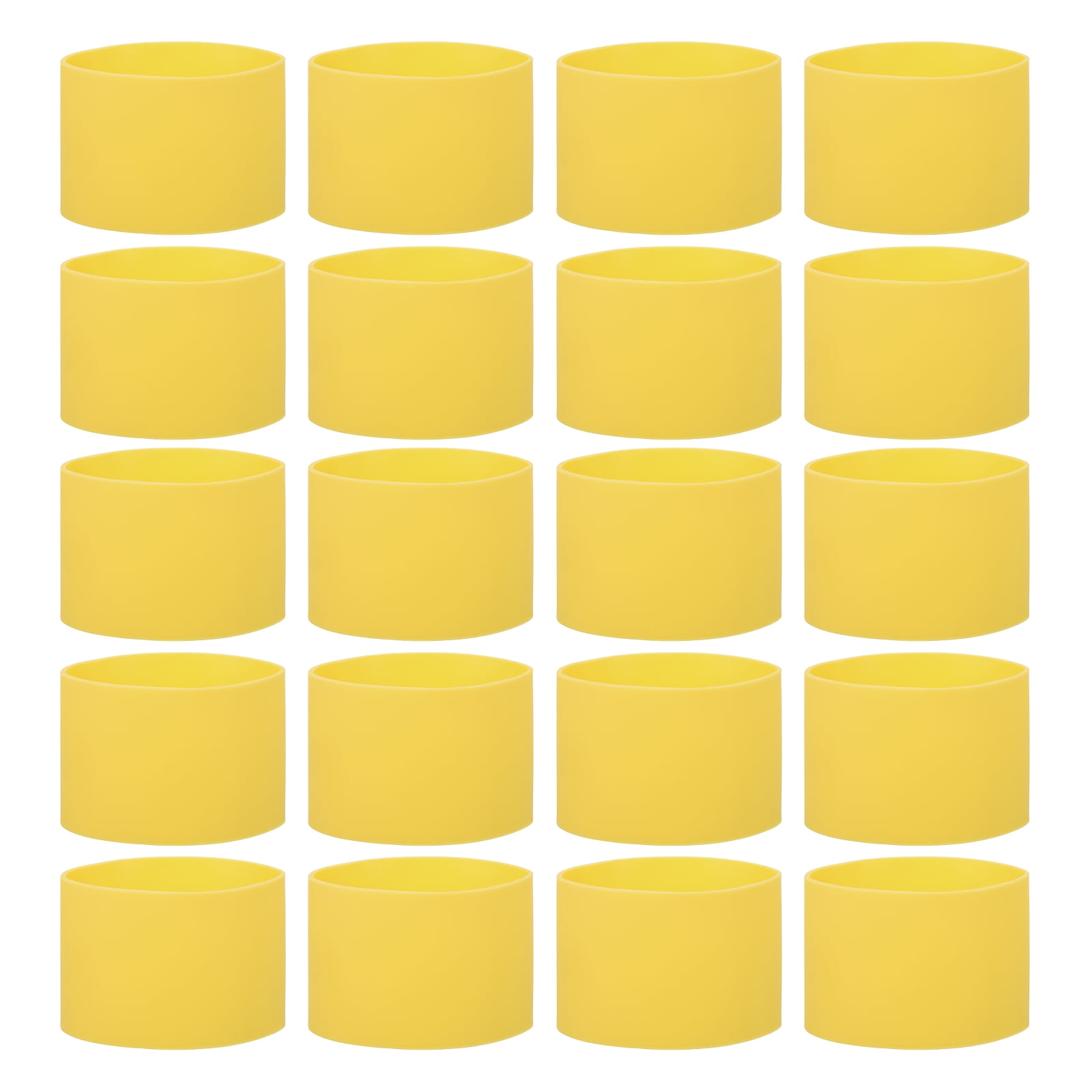 20Pcs Silicone Rubber Bands Non-slip 3.39 Inch for Art, Yellow ...