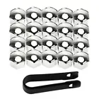 20Pcs Silver 17Mm Car Wheel Lug Nut Dust Cover Tyre Bolt Hub Screw Cap ...