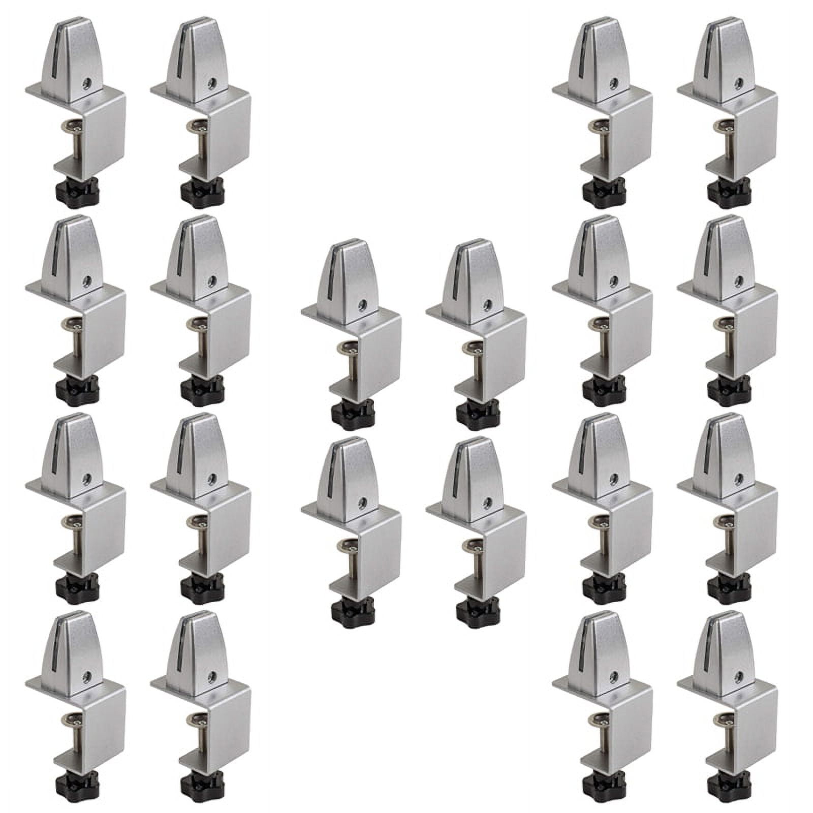20Pcs Sneeze Guard Clamp Bracket Desk Partition Clamp for 1/8Inch to ...