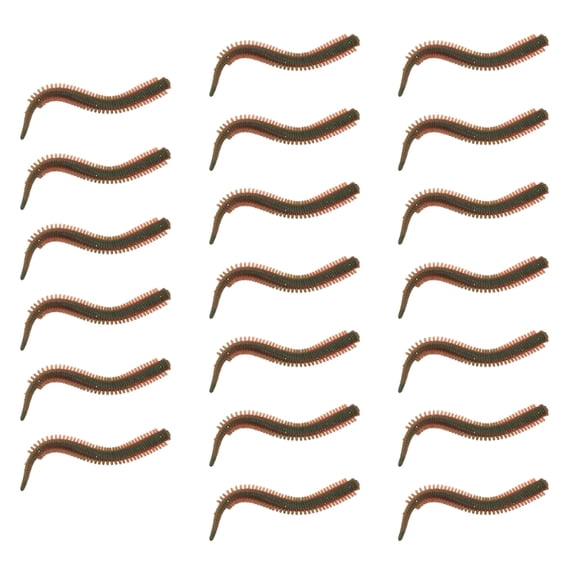 20Pcs Soft Lure Worm Swimbaits Fishing Tackle Accessory Fishing Wobbler ...