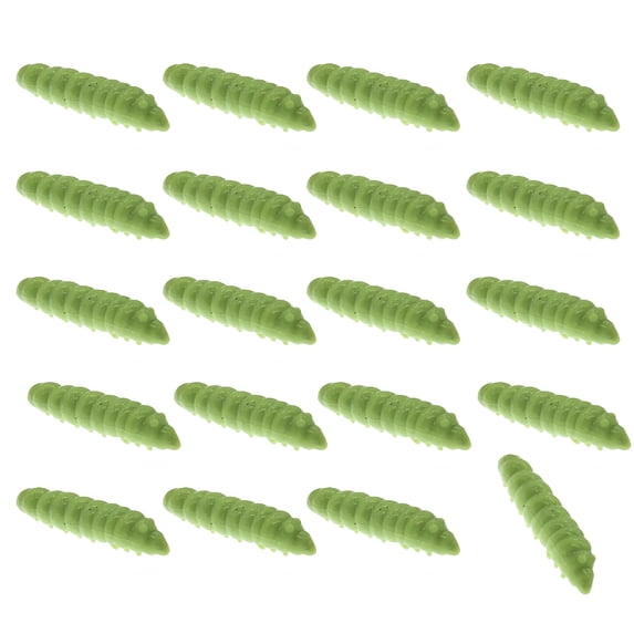 20Pcs Soft Maggot Fishing Lures With High Buoyancy Design Simulation ...