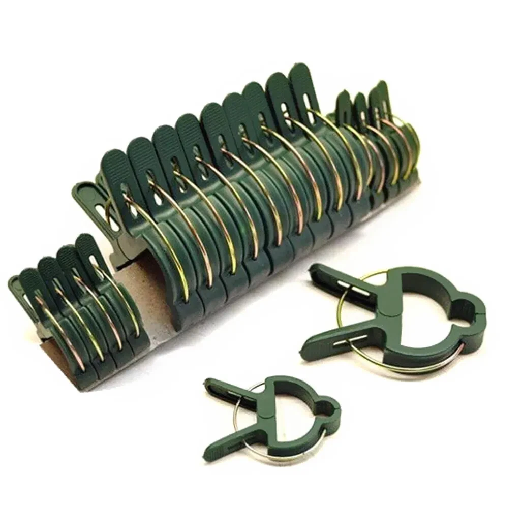 20Pcs Spring-Loaded Garden Plant And Flower Support Large & Small Plant ...