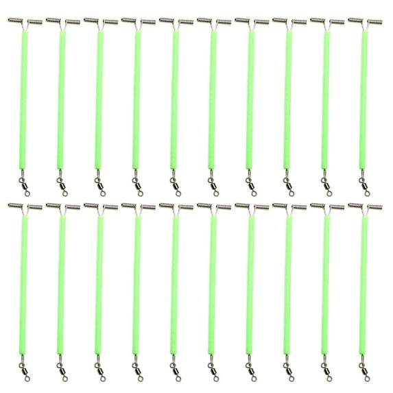 20Pcs Stainless Fishing Lures Line Wire Leader Traces Fishing Rigs with ...