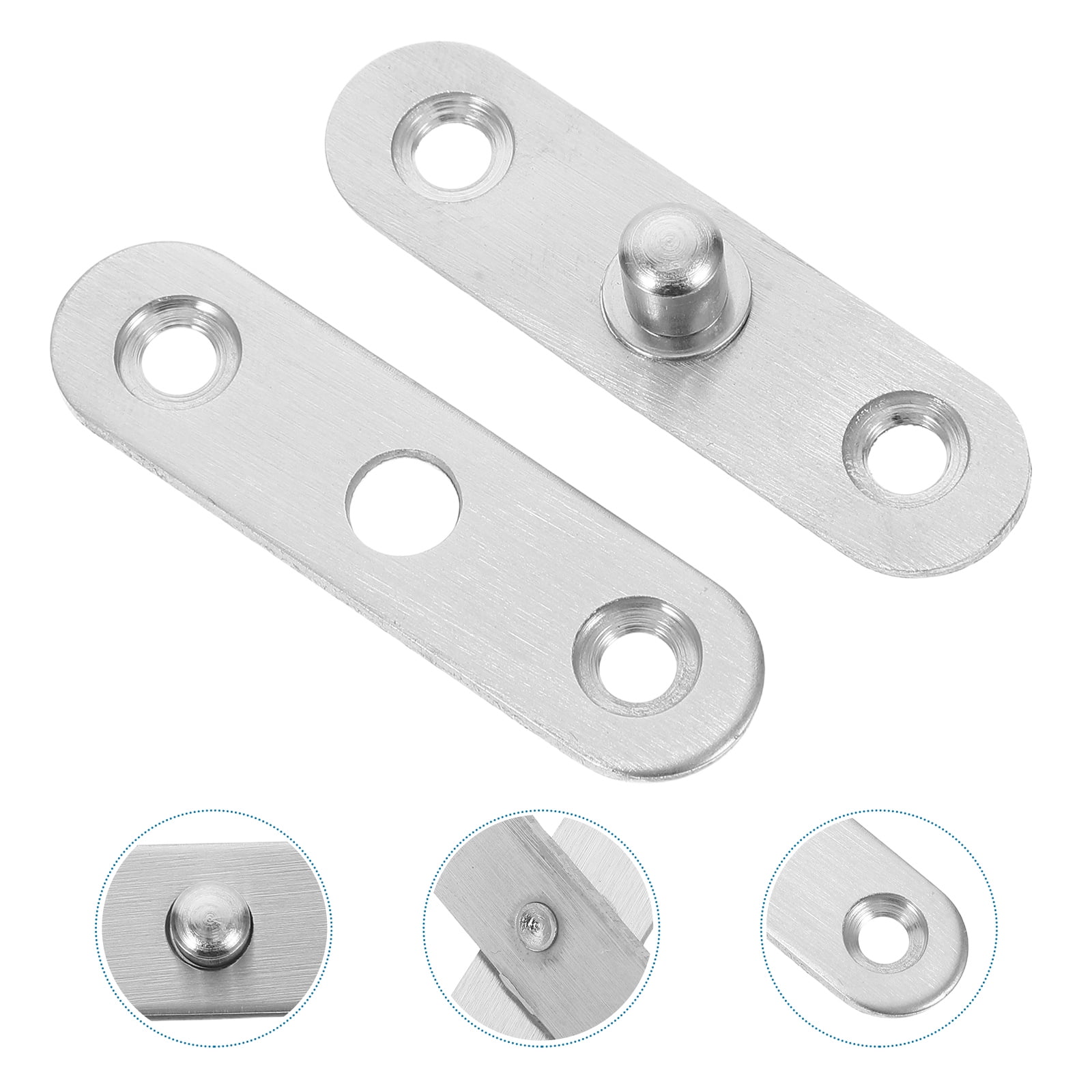 20Pcs Stainless Steel 360 Degree Rotating Concealed Hinges, Door Pivot ...