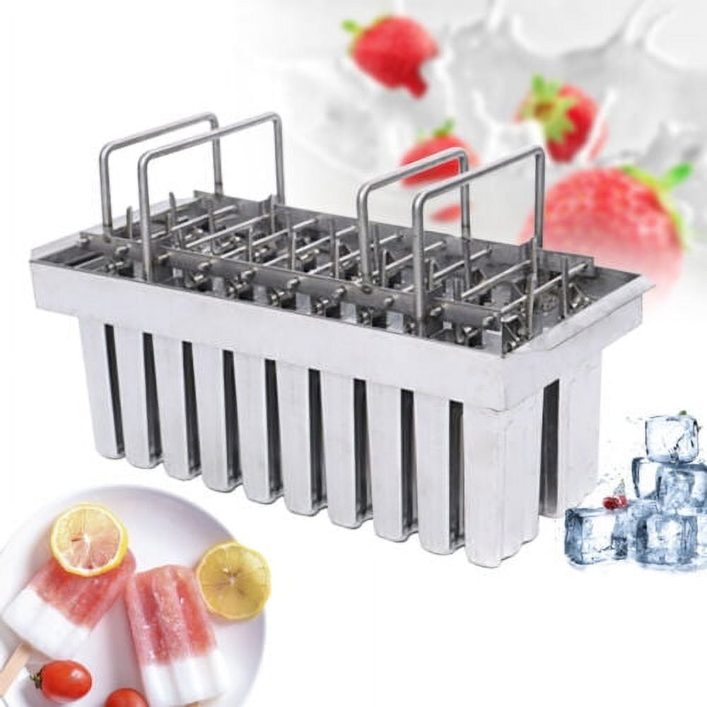 20Pcs Stainless Steel Pop Popsicle Mold Maker Lolly DIY Frozen Ice ...