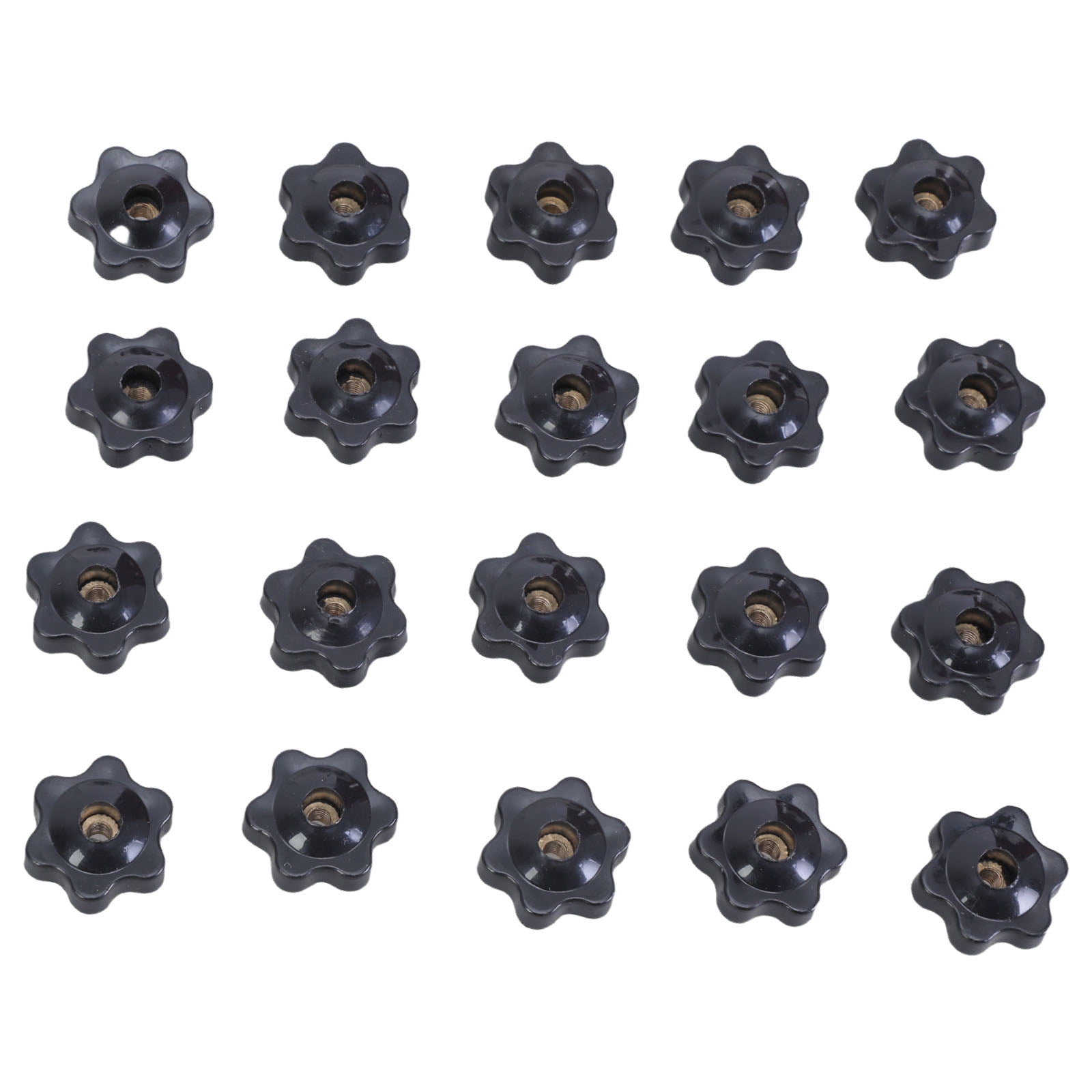 20Pcs Star Shaped Head Clamping Nut Knob Plums Hand Tighten Nut Handle ...