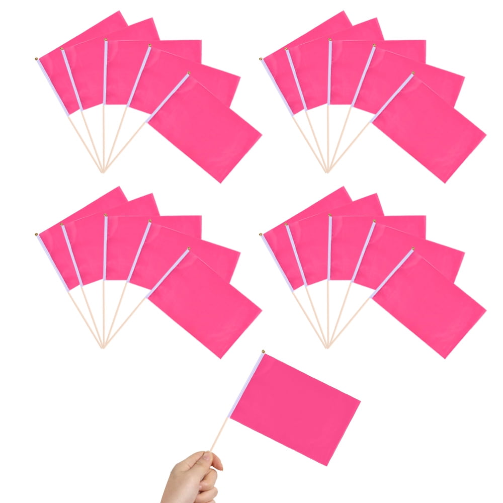 20Pcs Stick Flag Pennants Stick Flag Hand Held Small Flags Mini ...