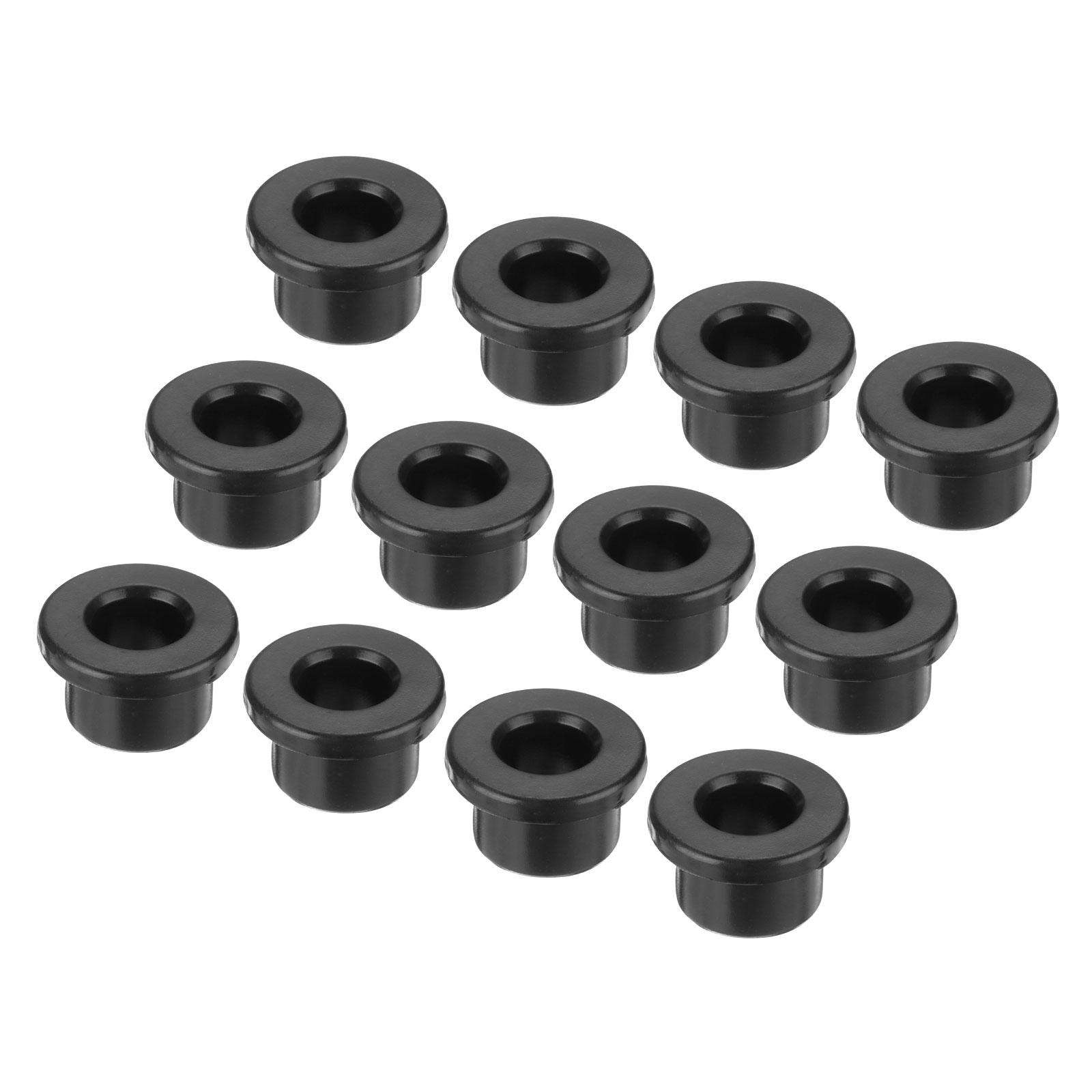 20Pcs T Shape Rubber Grommet Mount Dia 16.5mm ID 10mm H 13mm Black Seal ...