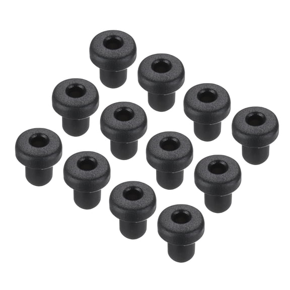 10Pcs T Shape Rubber Grommet Mount Dia 14mm ID 9mm H 12mm Transparent ...