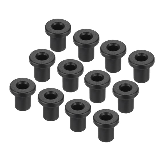 20Pcs T Shape Rubber Grommet Mount Dia 5mm ID 3mm H 8.5mm Black Seal ...