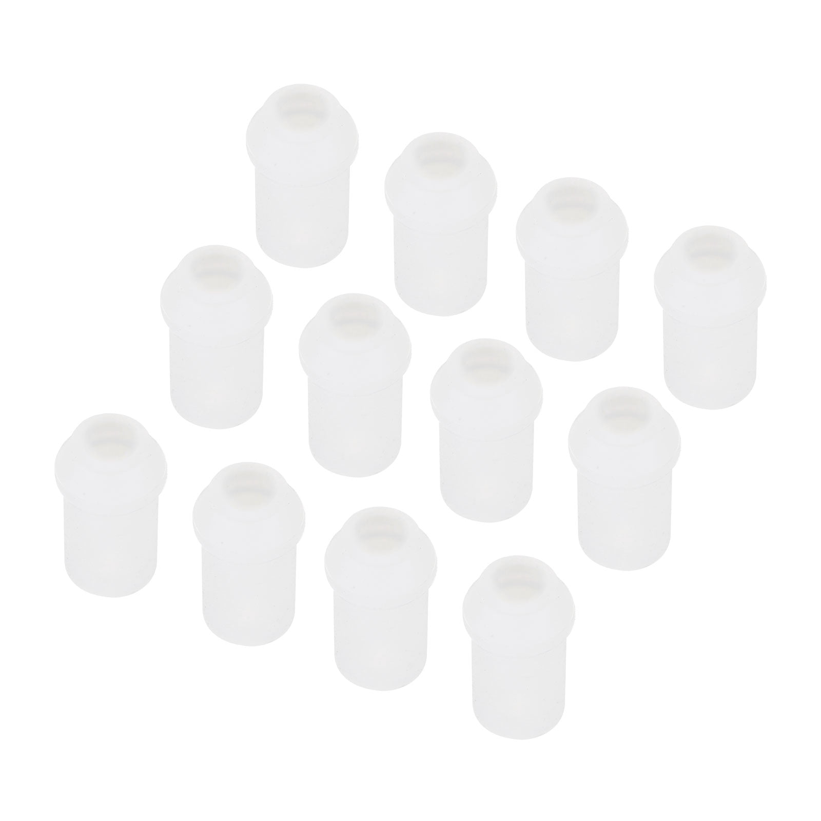 20Pcs T Shape Rubber Grommet Mount Dia 7.5mm ID 1.5mm H 14mm ...