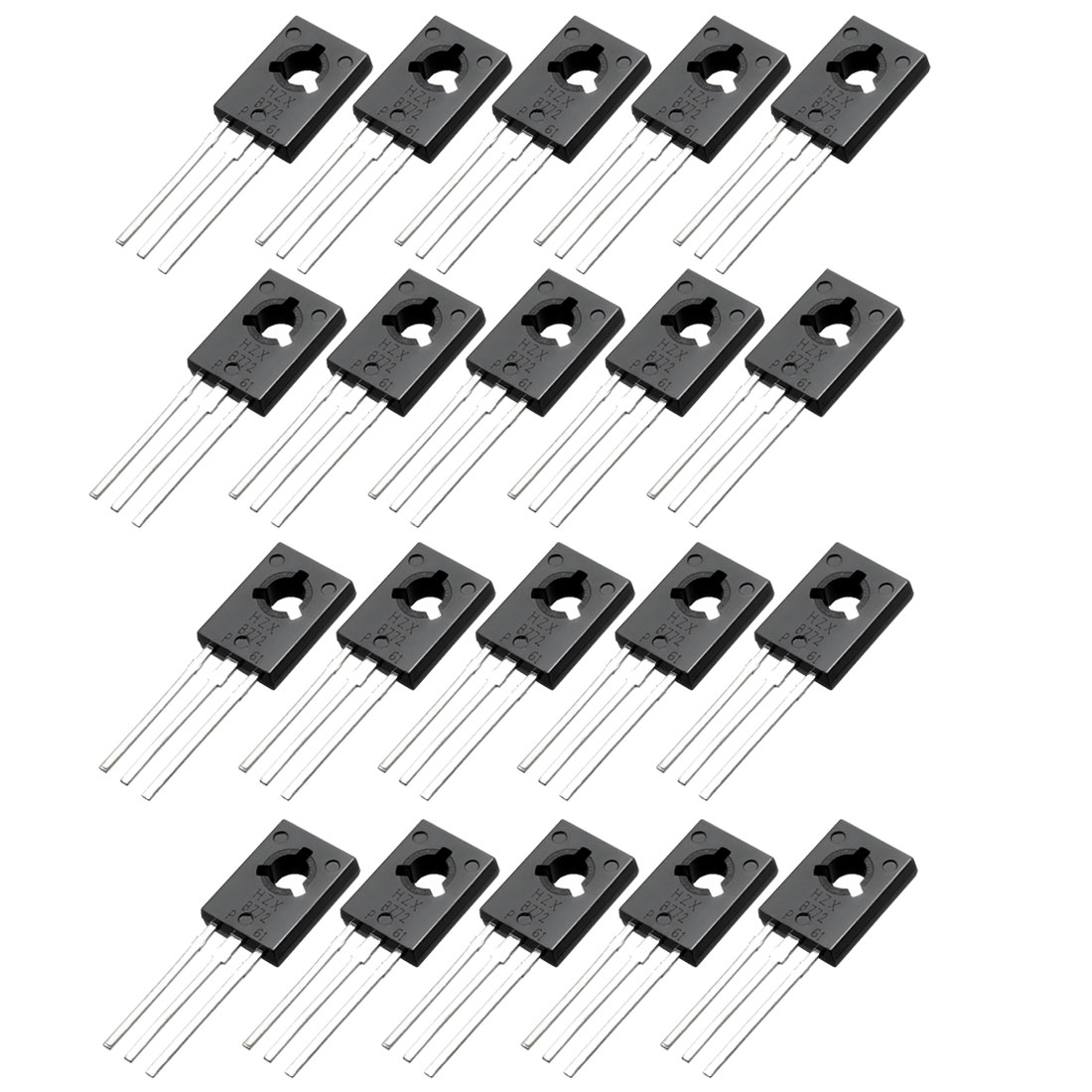 20Pcs TO-126 PNP 3 Pins PCB Through Hole Bipolar Transistor 30V 3A ...