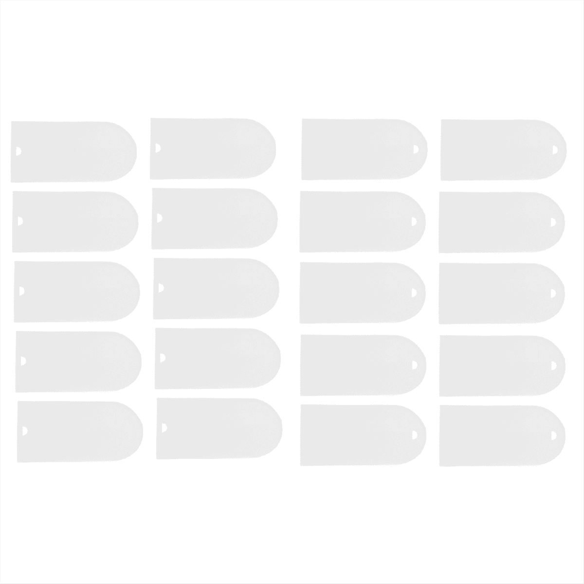 20Pcs Tag Labels Chair Acrylic Arch Sign Blank Acrylic Signs Blank ...