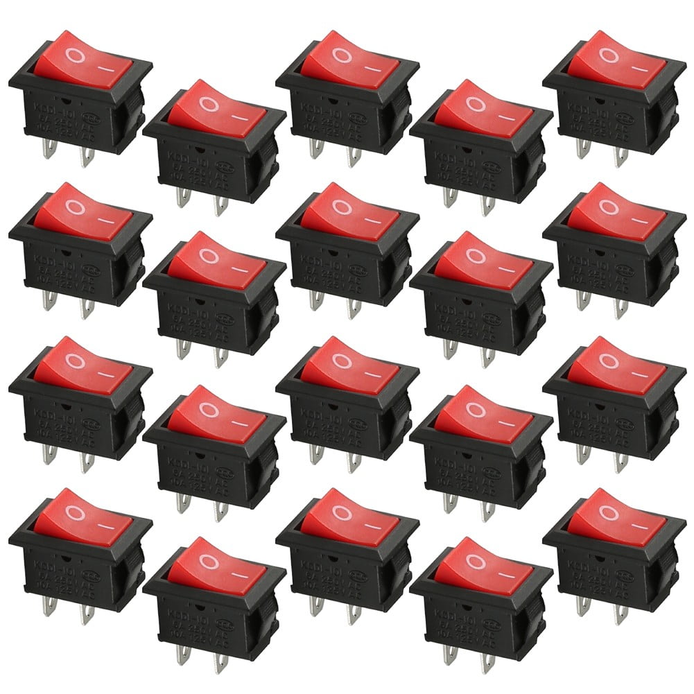 20Pcs Toggle Switches On/Off Switch 2 Pin 12V For Car Auto Rocker ...