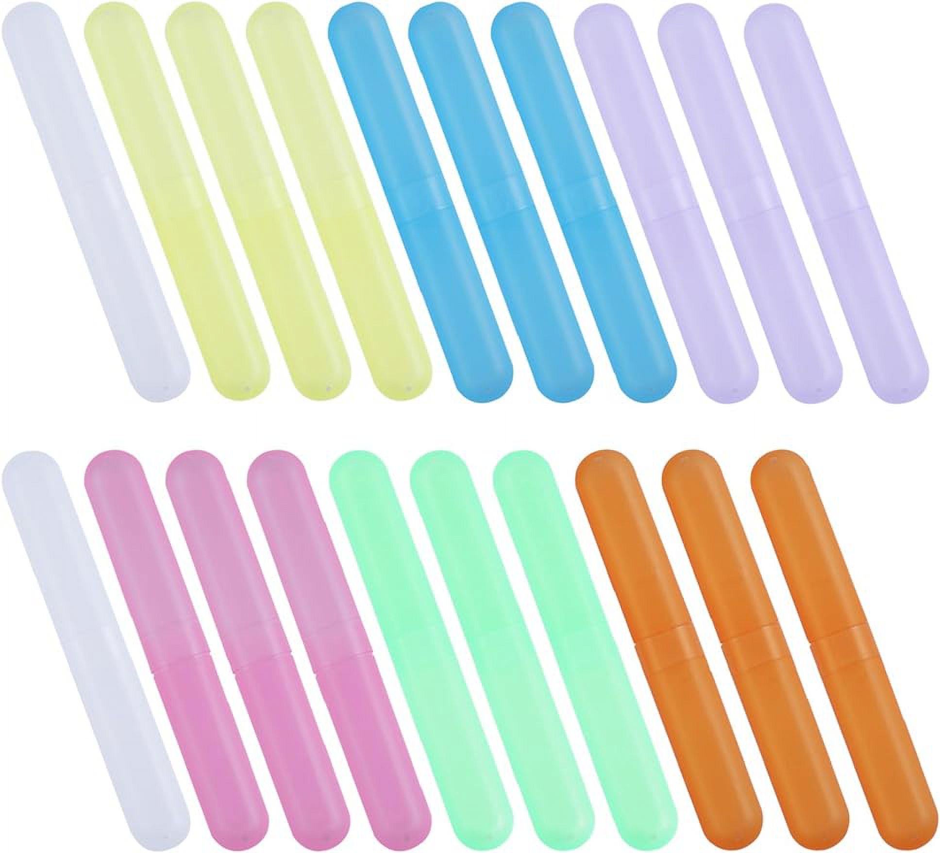 20Pcs Toothbrush Case Set,Portable Breathable Toothbrush Holder,Dust ...
