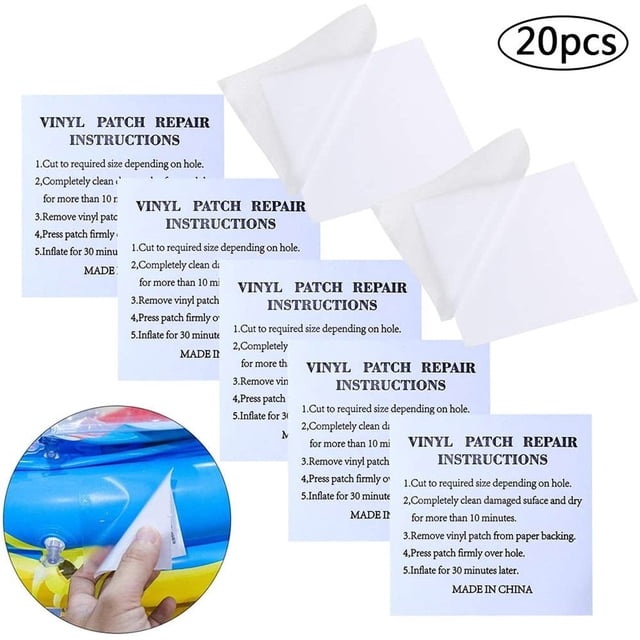 20Pcs Transparent Inflatable Repair Patches - TPU Waterproof Patch Kit ...