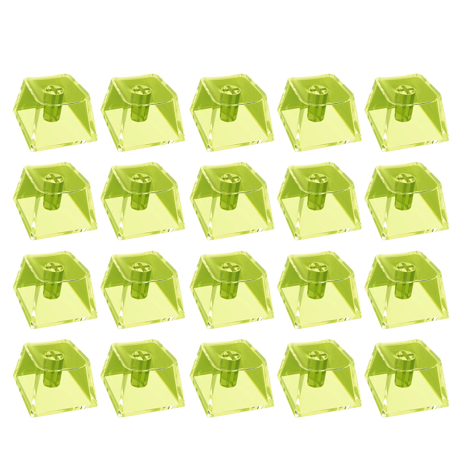 20Pcs Transparents PC Blanks Keycap Set Original Height Crystal ...