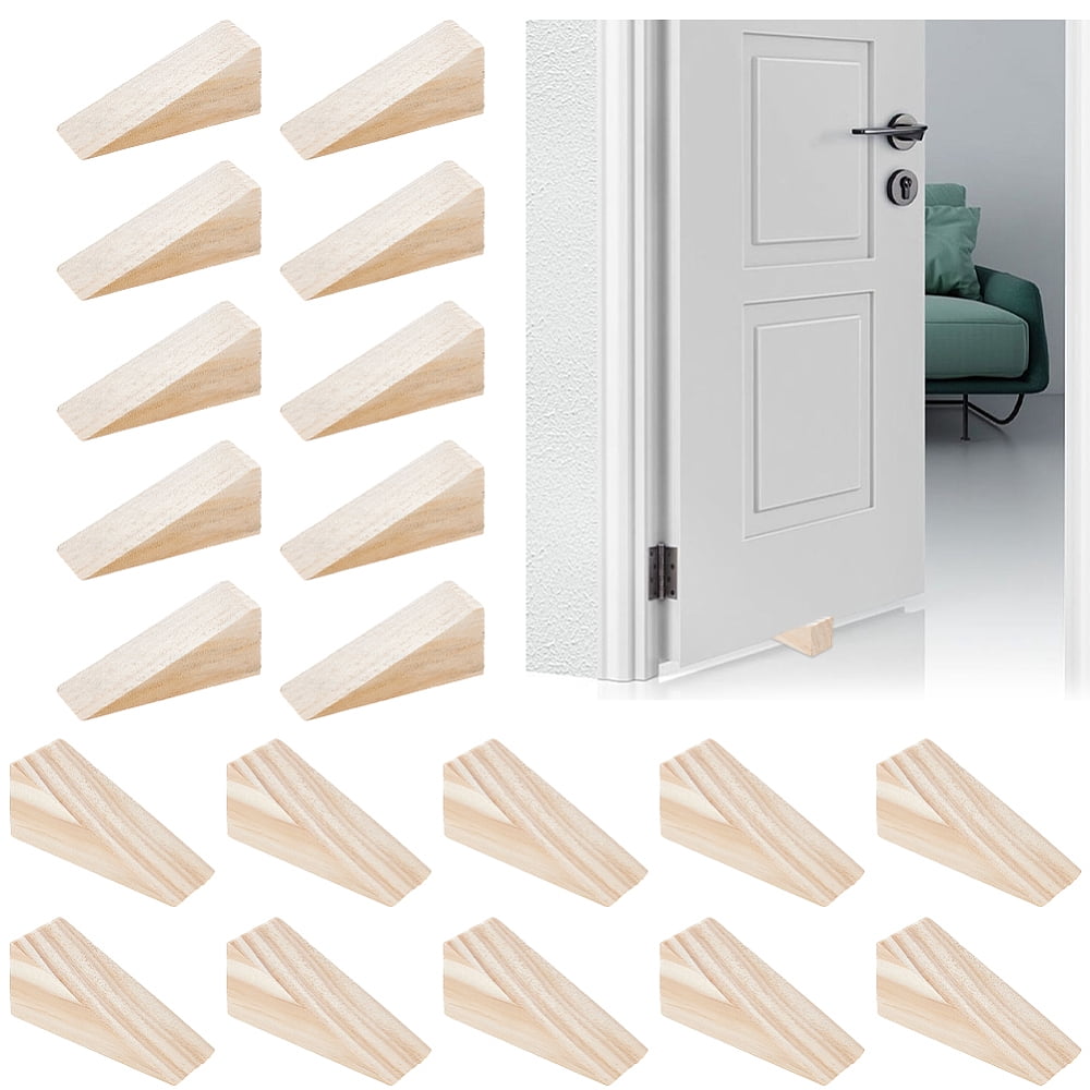20Pcs Triangle Wooden Wedges for Chair Caning Supplies Non Slip Door ...