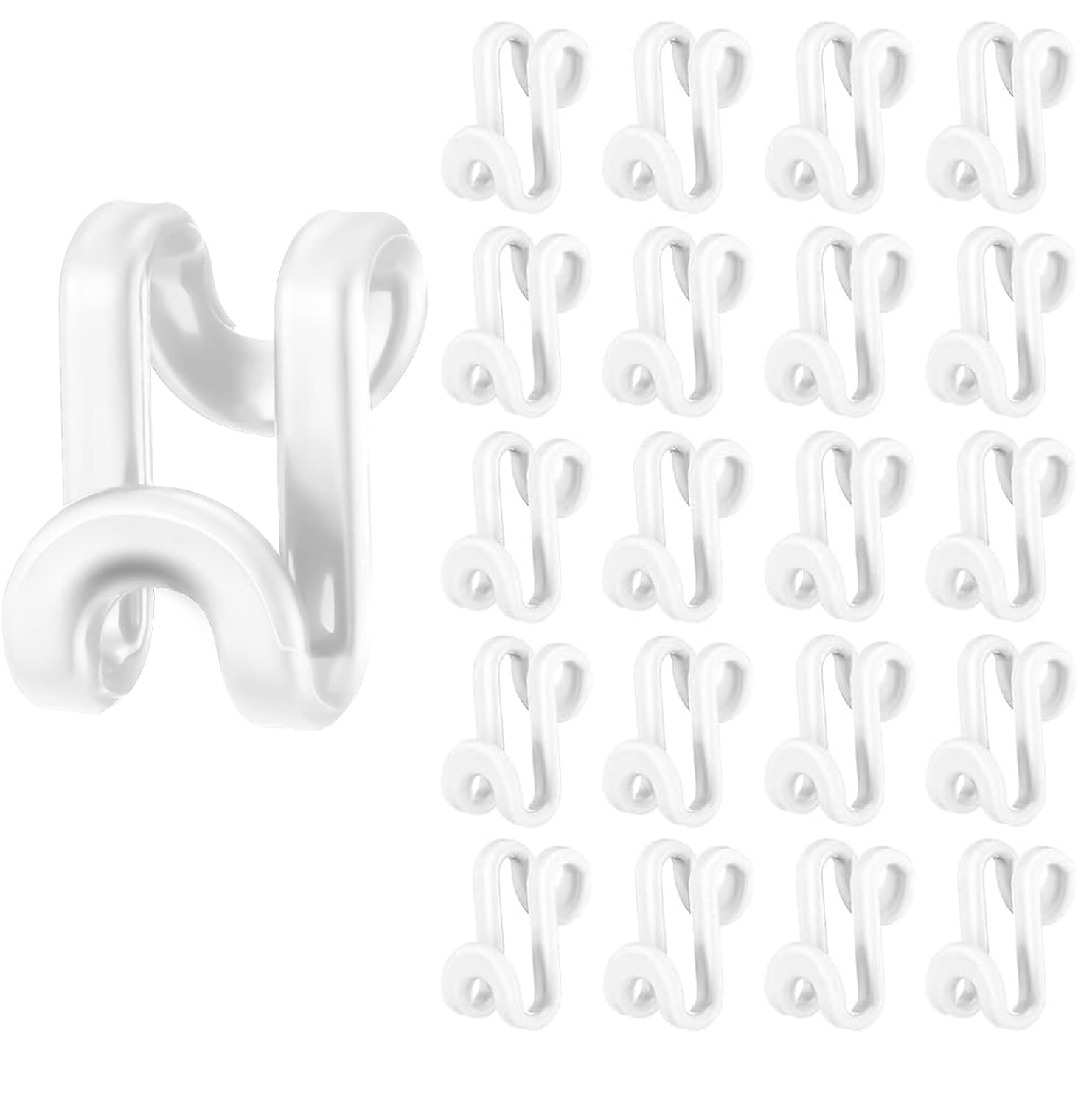 20Pcs Triangles Clothes Hanger Connector Hooks Hanger Stacker, Plastic ...