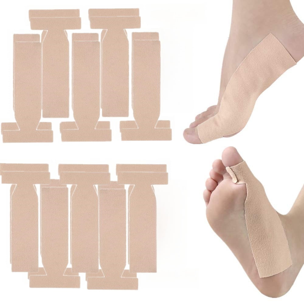 20Pcs Turf Toe T-Straps, Self Adhesive Moleskin Splints for Big Toe ...