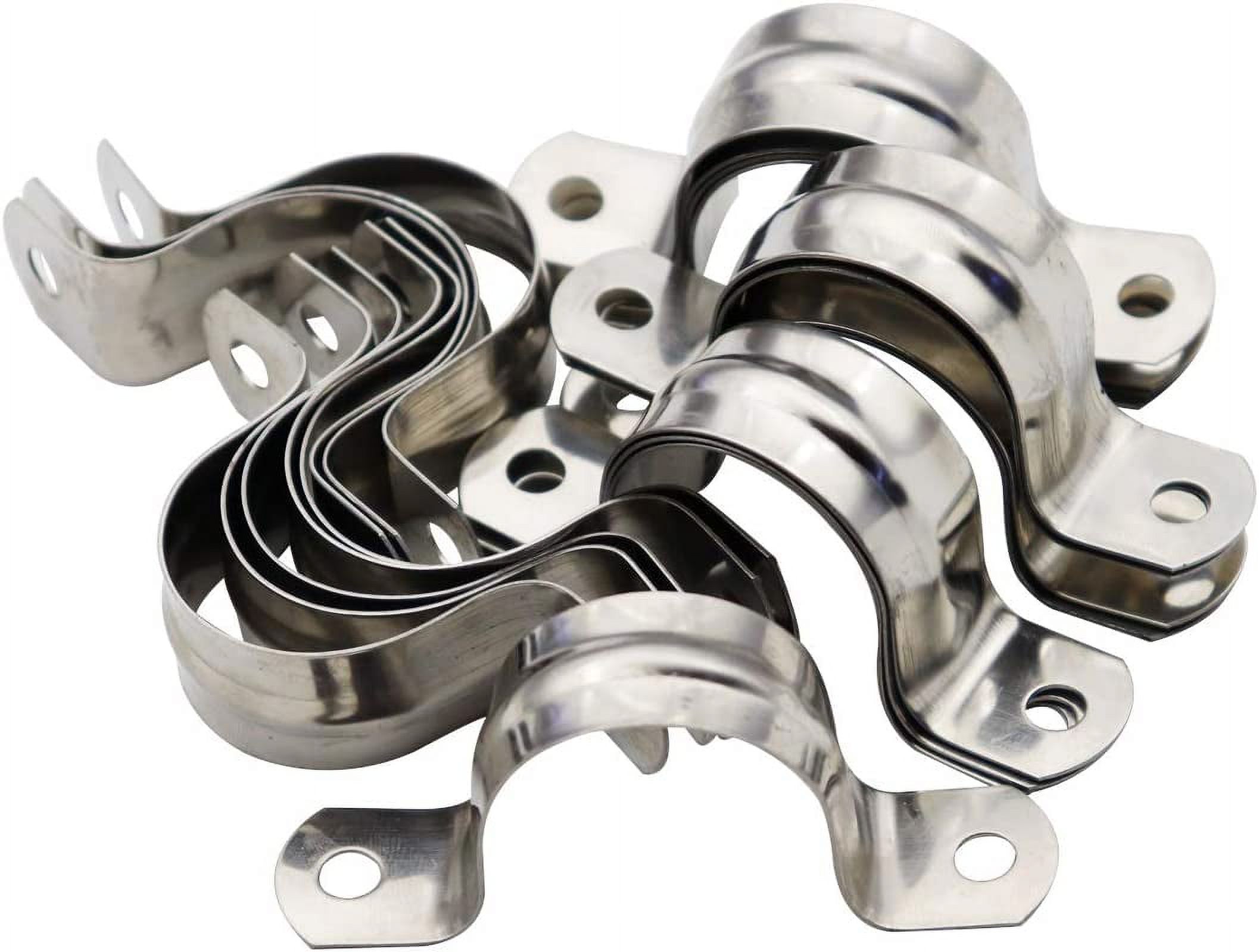 20Pcs Two Hole Strap U Bracket M32 Rigid Pipe Strap Clamp 304 Stainless ...