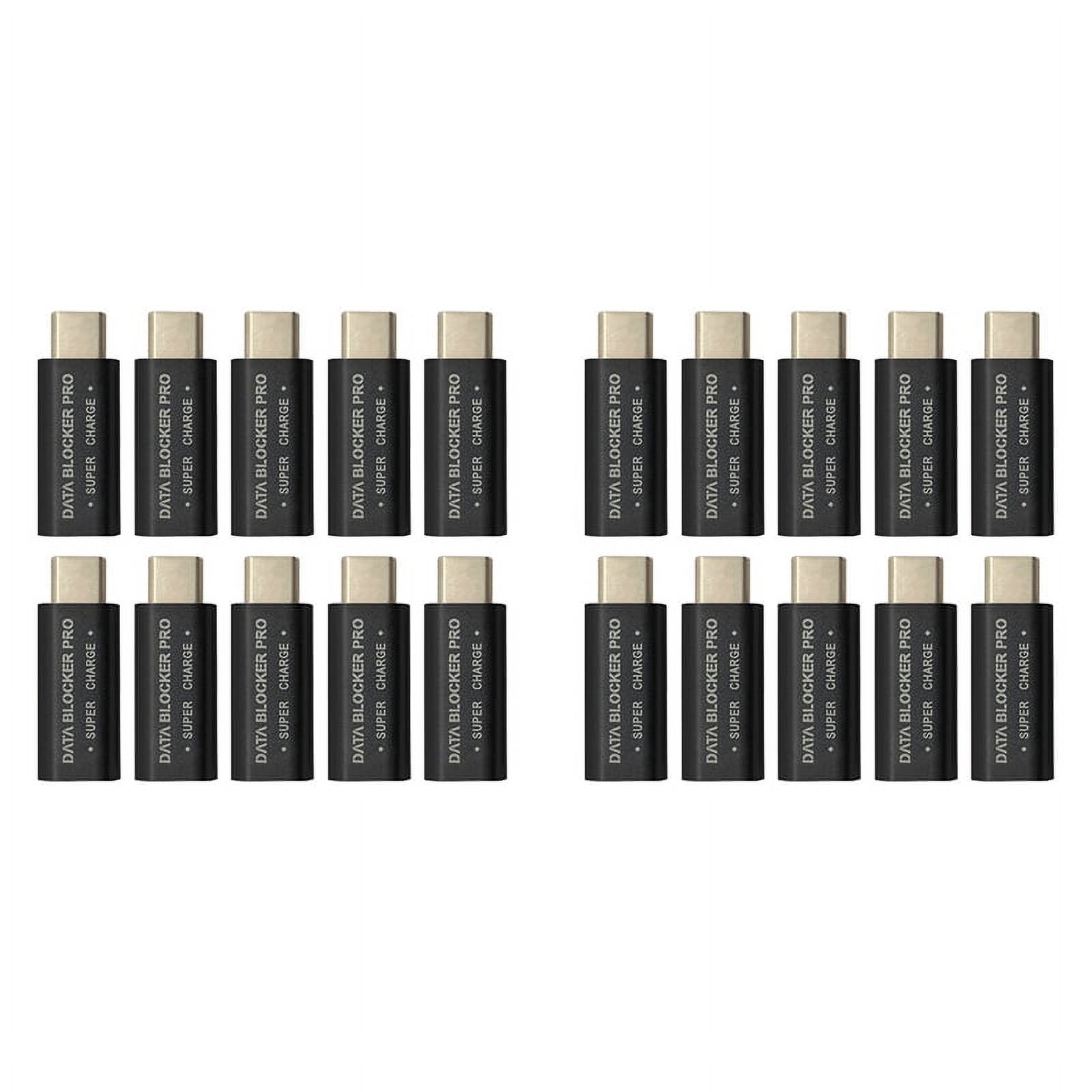 20Pcs USB Type-C Data Blocker Prevention Gender Change Connector USB-C ...