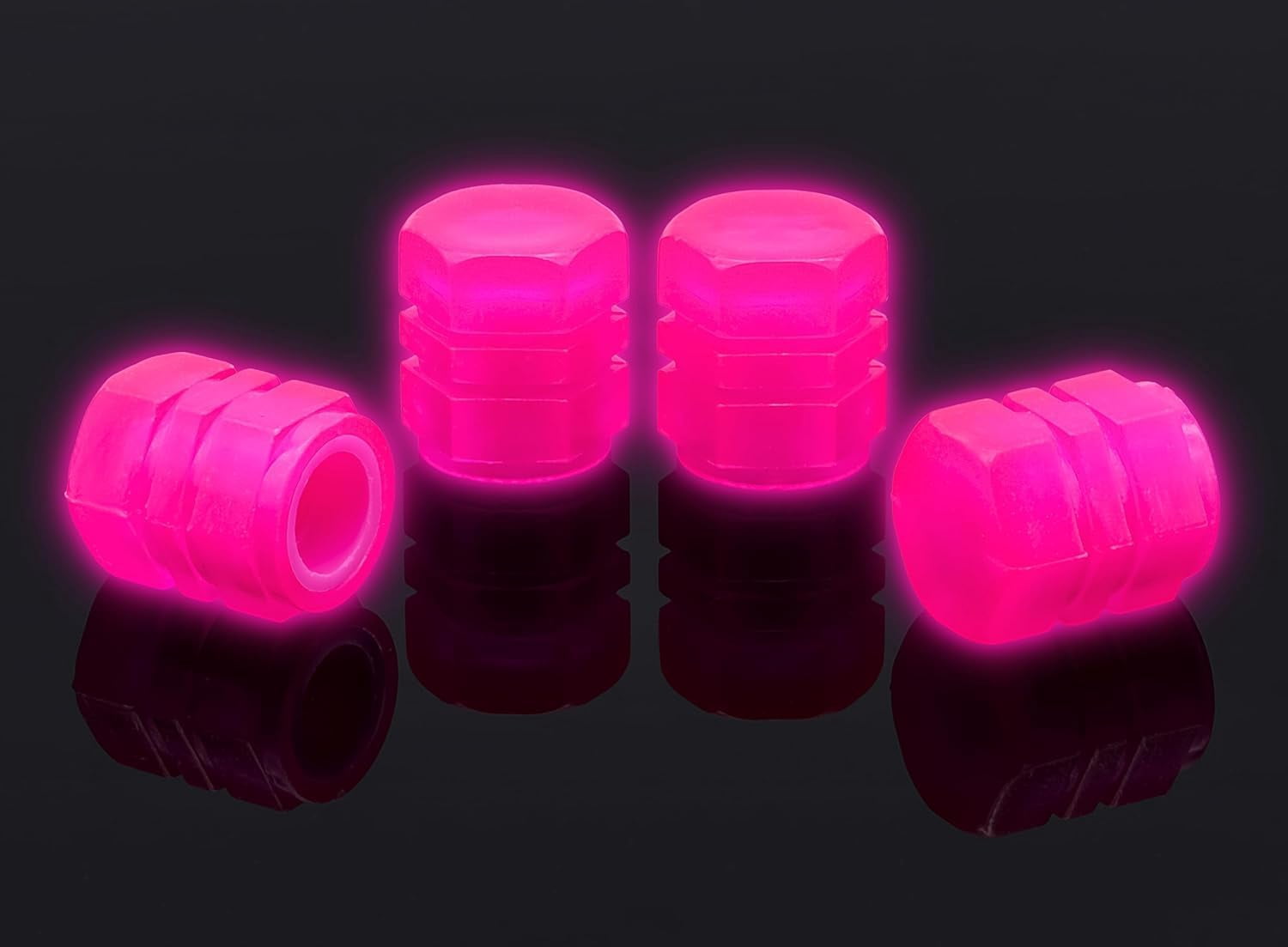 20Pcs Universal Fluorescent Tire Valve Caps – Glow Dustproof Wheel Stem ...