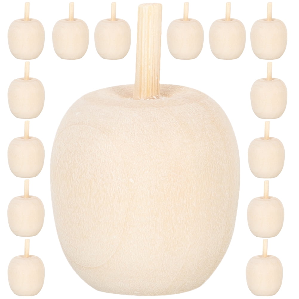 20Pcs Unpainted Wood Fruit Shapes Crafts Unfinished Wooden Crafts for ...