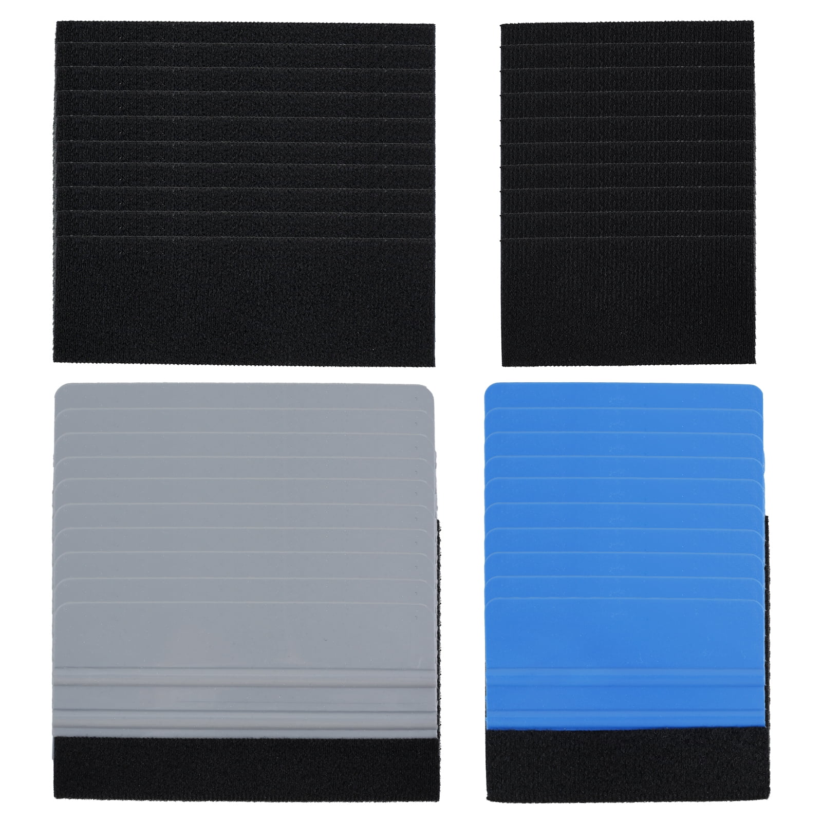 20Pcs Vinyl Wrap Squeegee with Fabric Felt Portable Car Vinyl Scraper ...