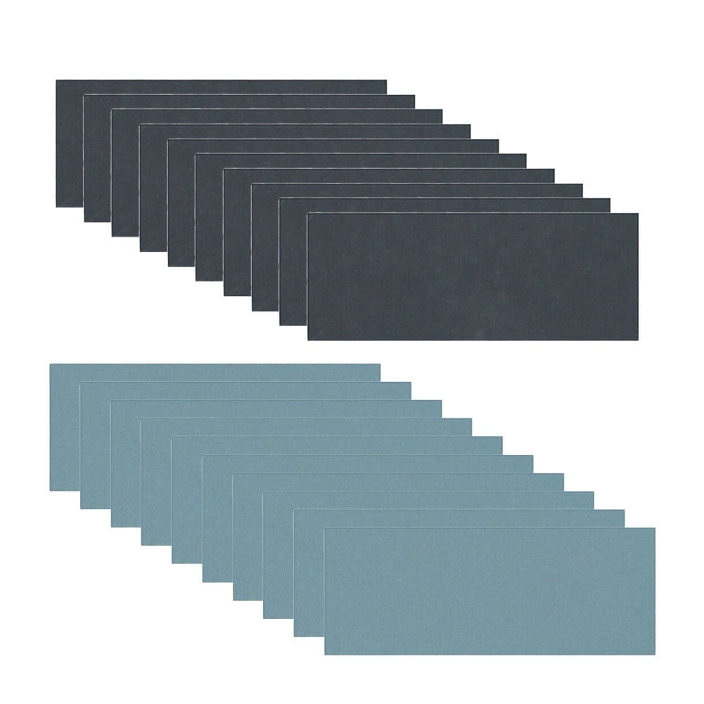 20Pcs WET AND DRY SANDPAPER Suit Sand Paper 5000 Mixed Grits 9 x 3.6 ...