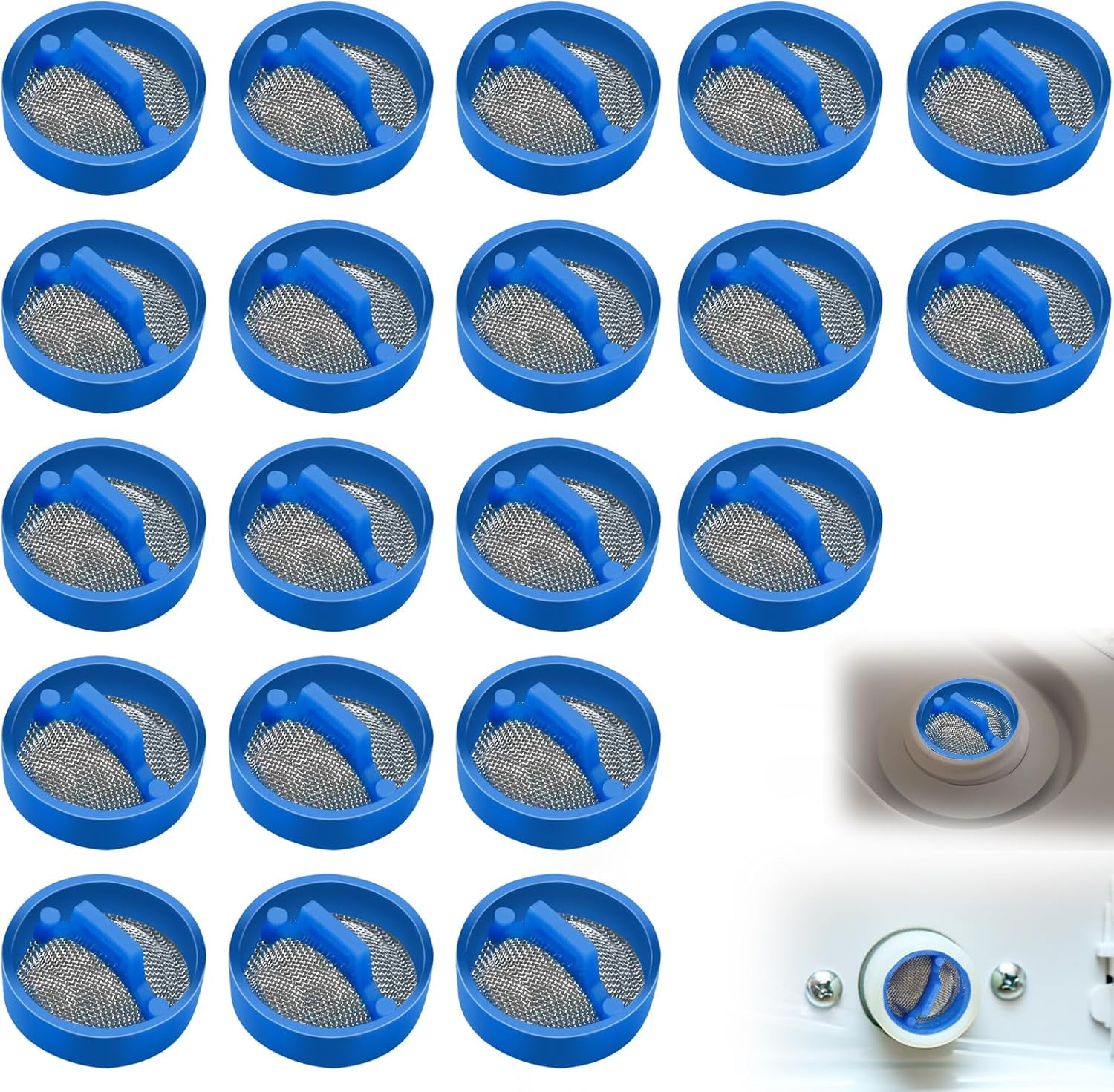 20Pcs Washing Machine Water Filter, Inlet Valve Filter Hose Washer with ...