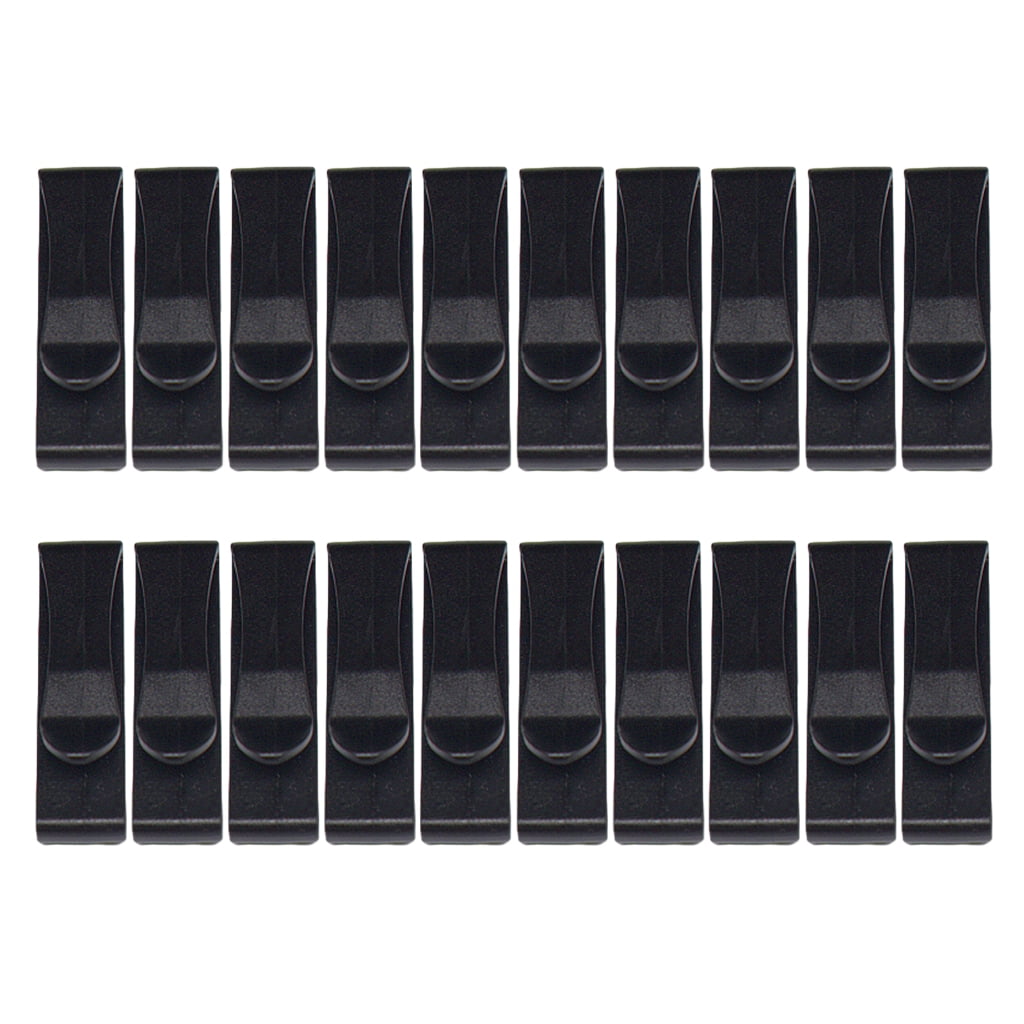 20Pcs Webbing Ending Clip Belt Quick Slip Keeper Adjuster Replacement ...