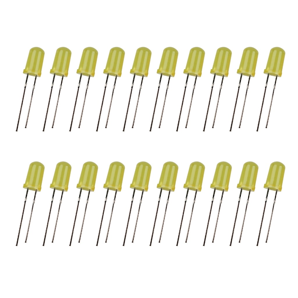 20Pcs White Bulb Red/Yellow/Green Light LED Diode Lights 1.8V-2.0V ...