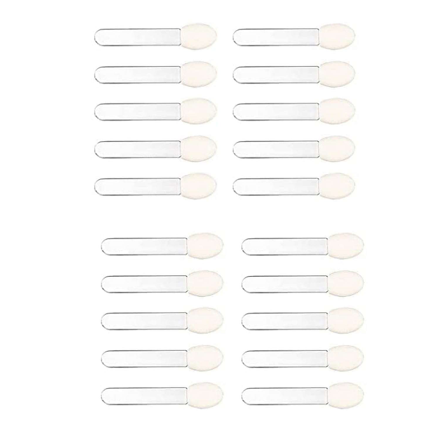 20Pcs White Eyeshadow Applicator Eyeshadow Brush Makeup Tools,Sponge ...