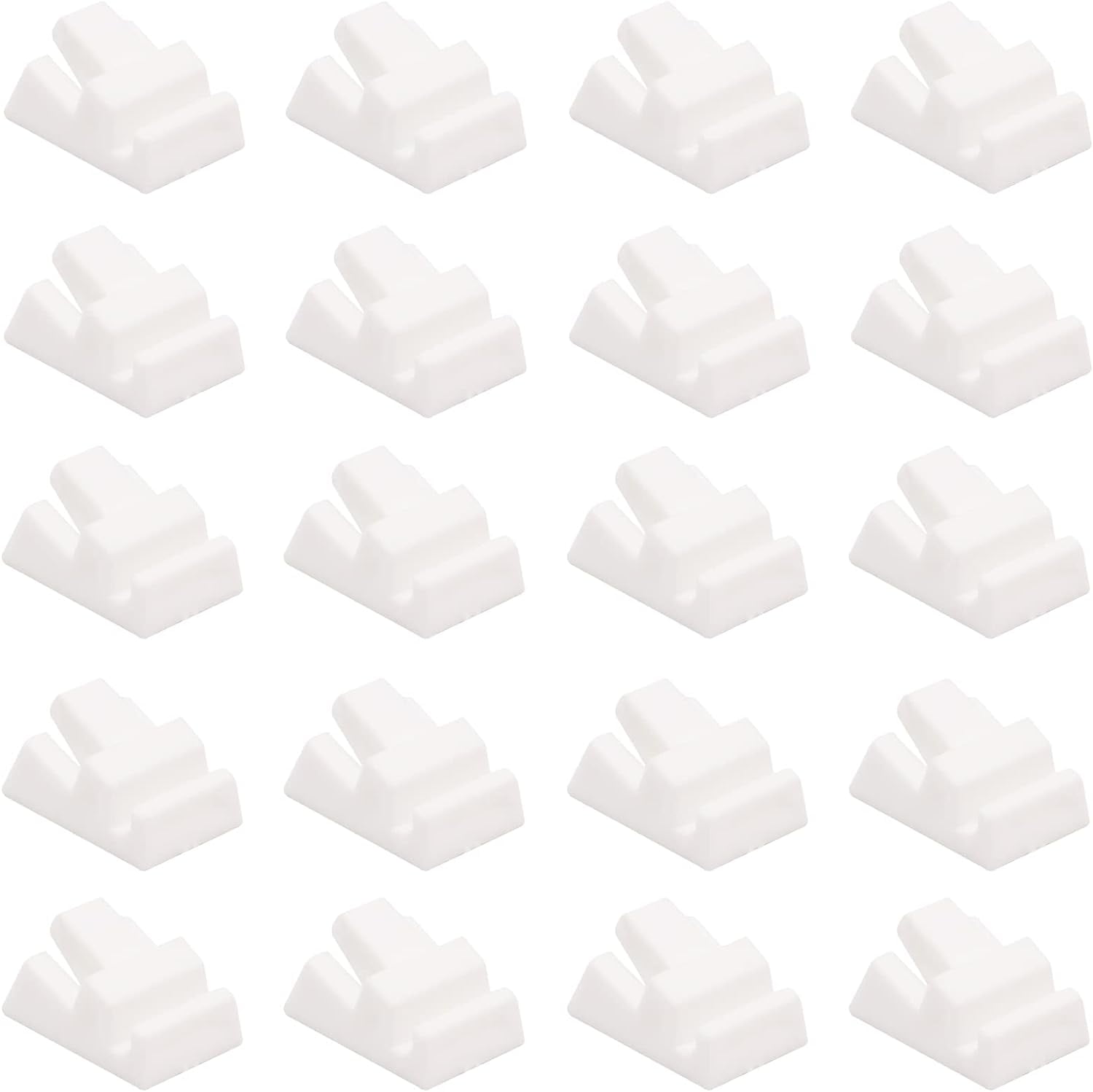 20Pcs White Single Ring Display Holder Small Plastic Ring Holder ...