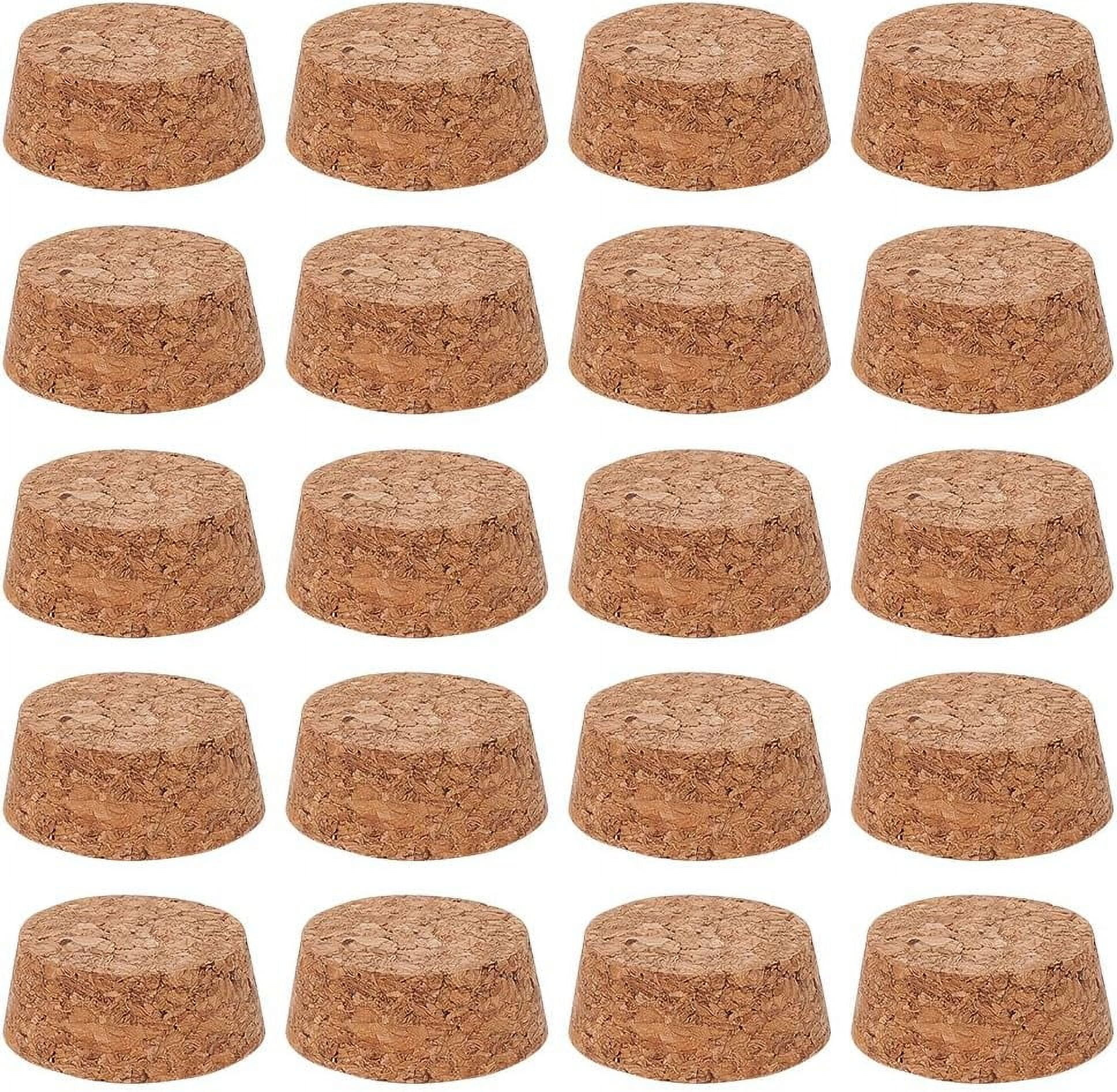 20Pcs Wooden Tapered Cork Plugs BurlyWood Soft Wood Corks for Wine Beer ...