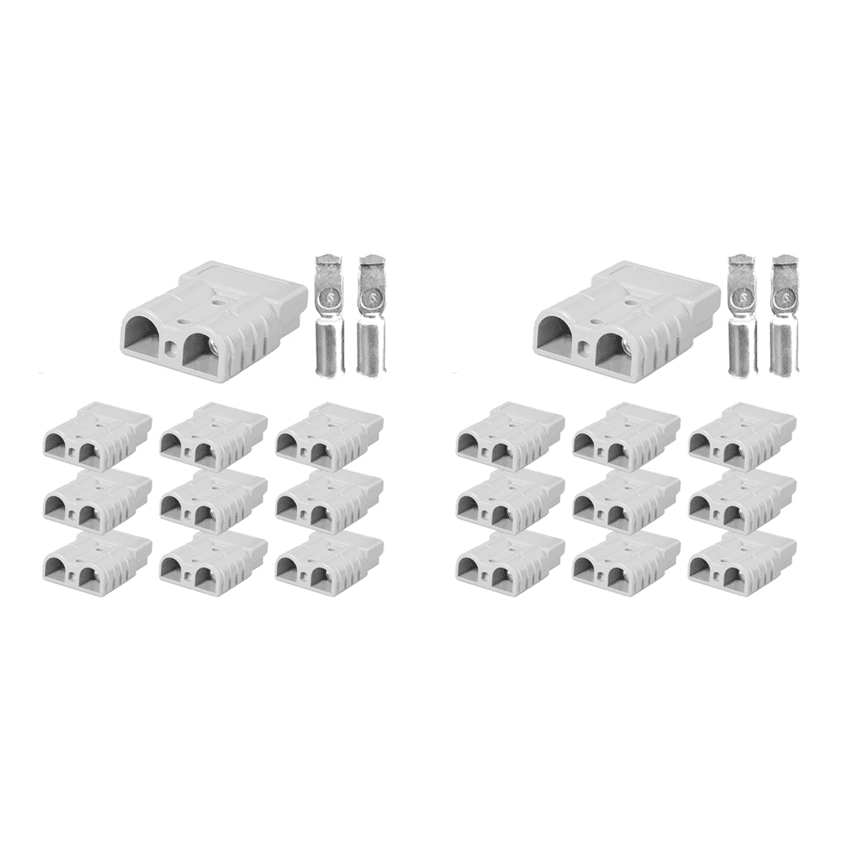 20Pcs for Anderson Style Plug Connectors DC 50A 12-24V 6AWG Double Pole ...