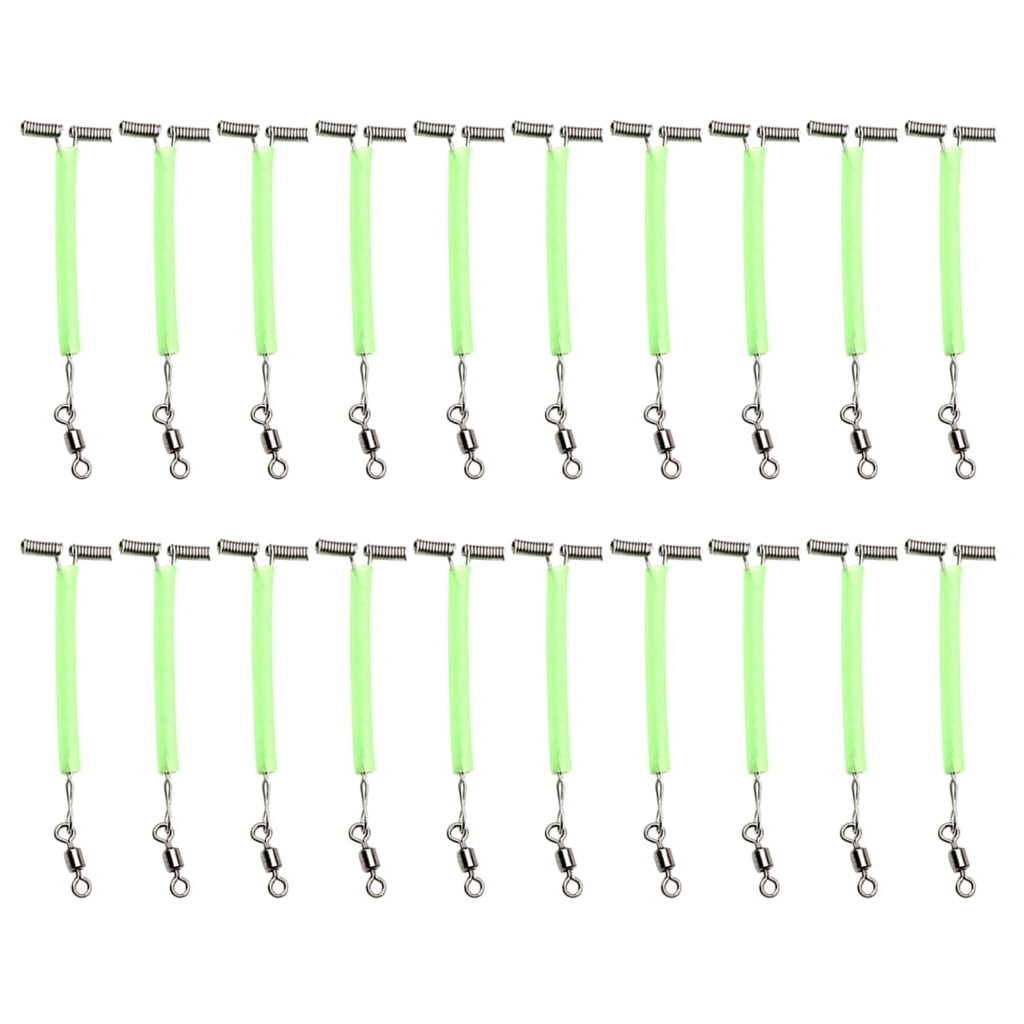 20Pcs/set Luminous Tube Fishing Rigs with Rolling Swivels T-Shape ...