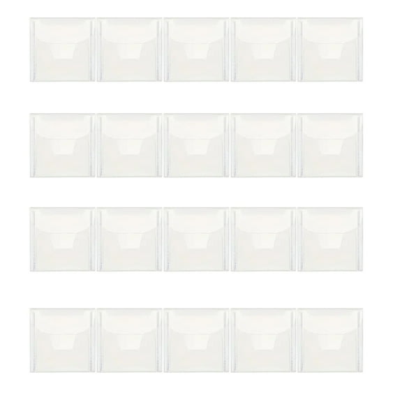 20Pieces File Pouches Clear Envelope Storage Bag Document Folder Water ...