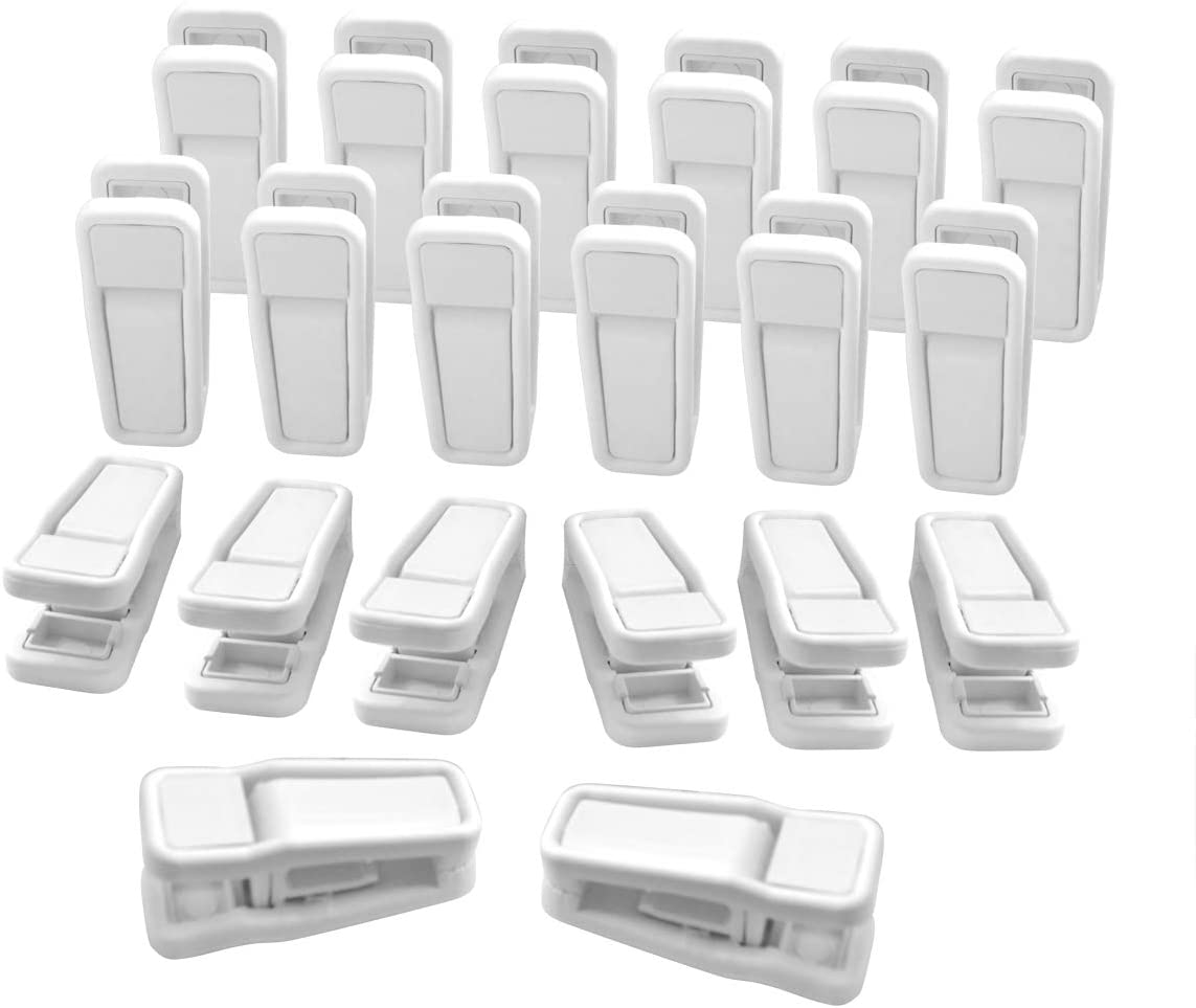 20Pieces Hanger Clips Finger Clips Clothes Pin on Slim-line Velvet ...