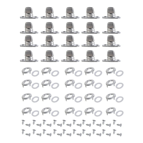 20Pieces Twist Lock Fasteners Set Including Eyelets and Studs Portable ...