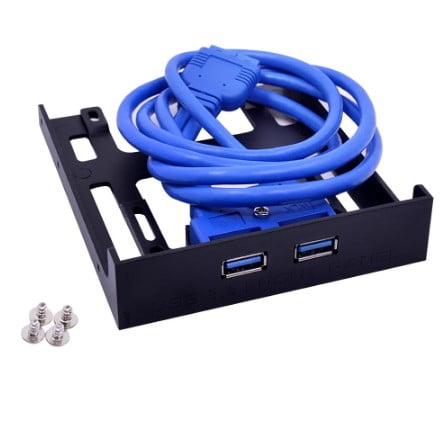 20Pin 2 Port USB3.0 Hub USB 3.0 Front Panel Cable Adapter FDD Bracket ...