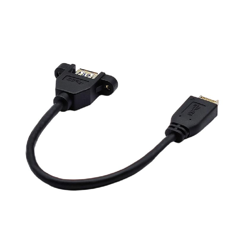 20Pin Type E to Type A USB 3.2 Front Panel Cable Fast 10Gbps Data Rate ...