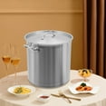 20QT Cooking Pot Set Soup Pot Draining Bucket with Lid Stainless Steel ...