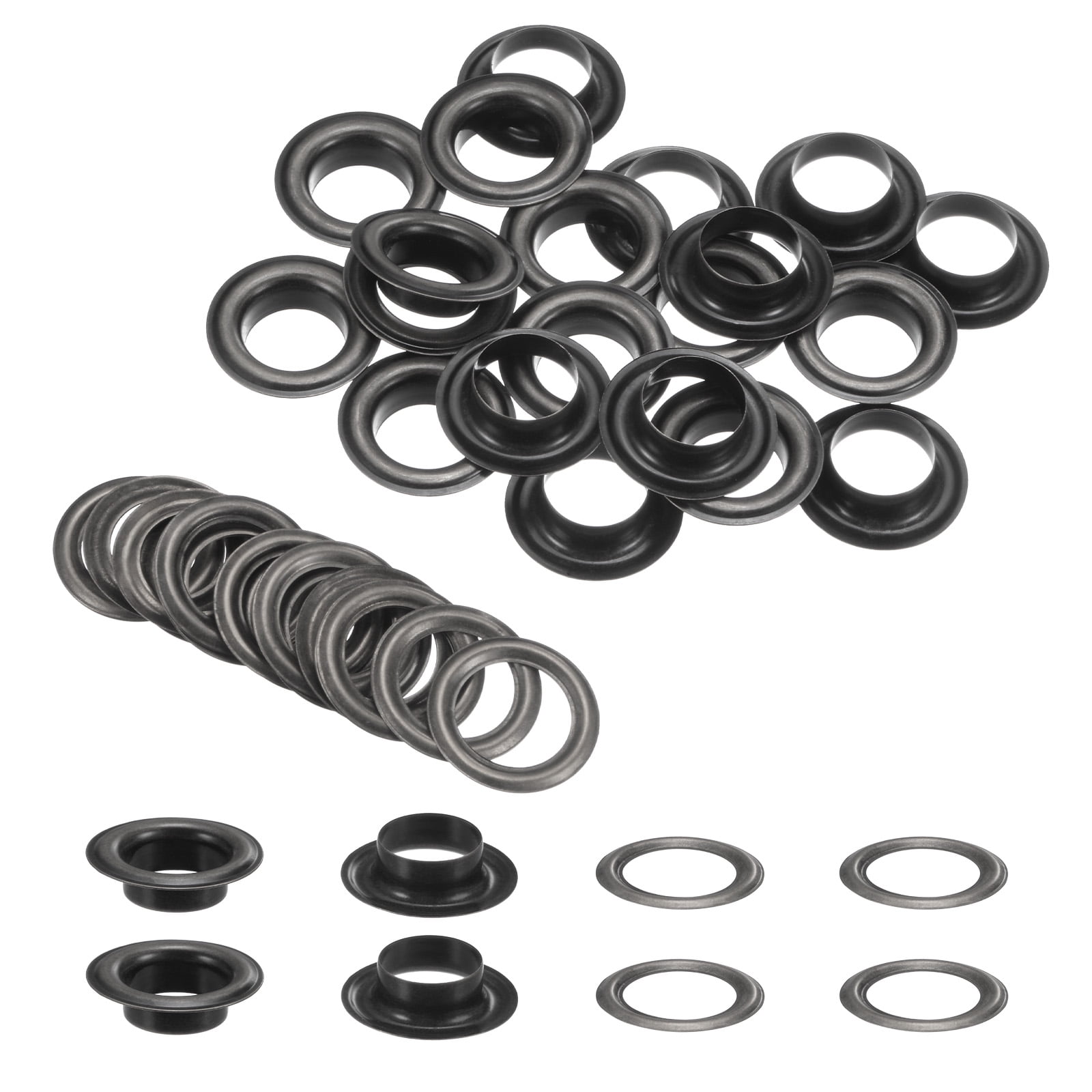 20Set Grommets Eyelets with Washers 14mm Copper Metal Eyelets Kit for ...