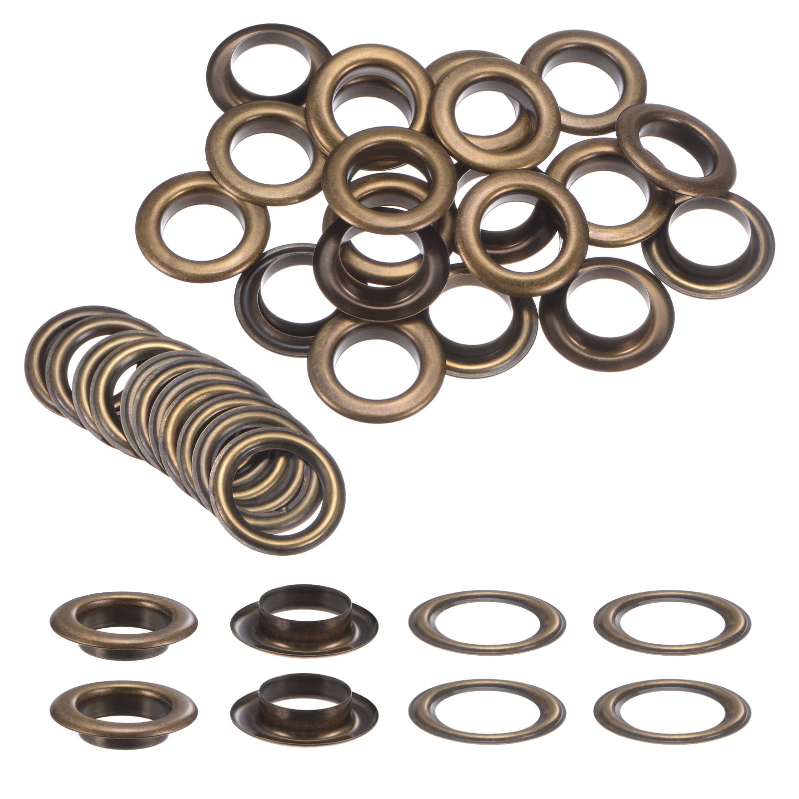 20Set Grommets Eyelets with Washers 20mm Metal Eyelets Kit for Curtain ...