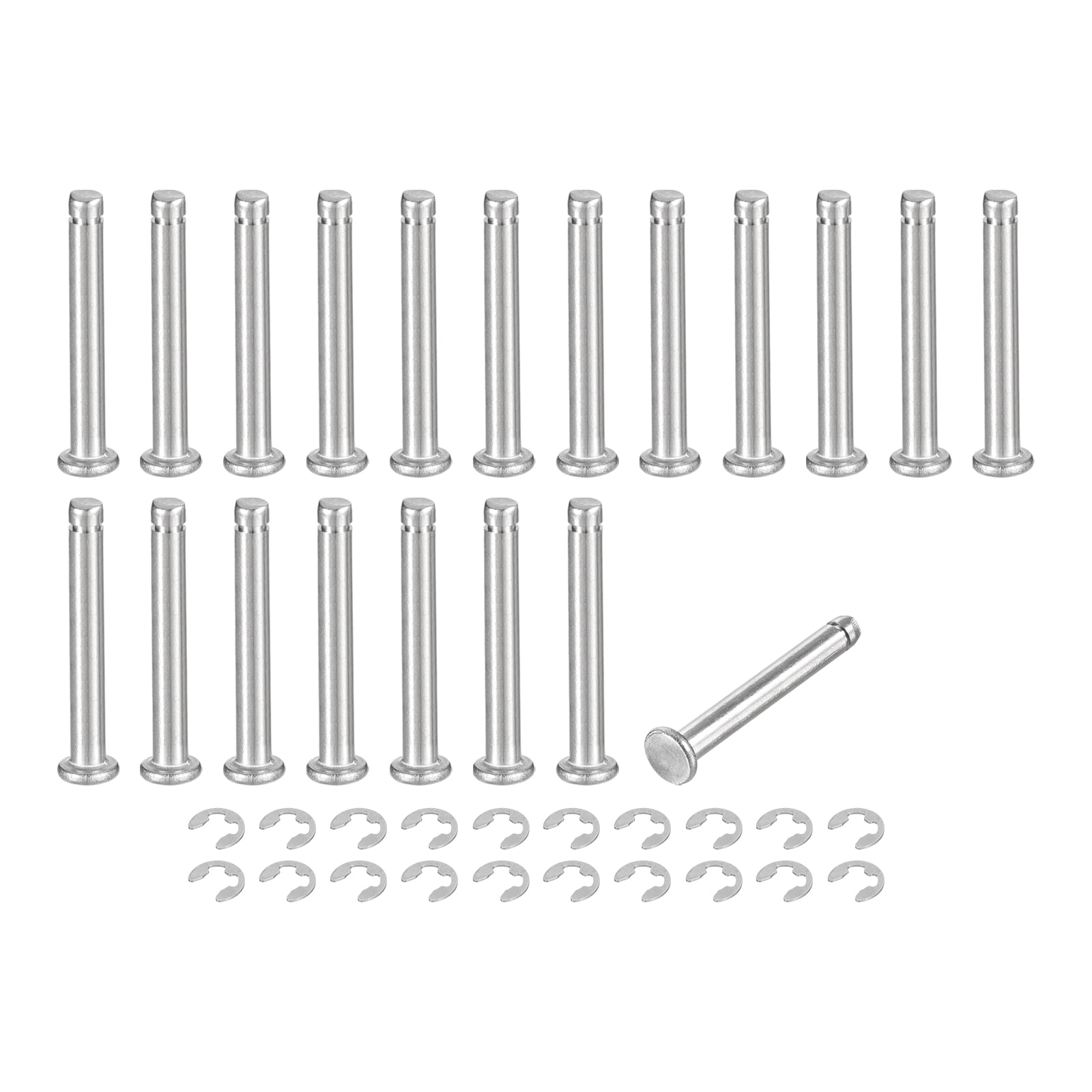 20Set M4x30mm 304 Stainless Steel Cylindrical Shaft Snap Ring Locating ...