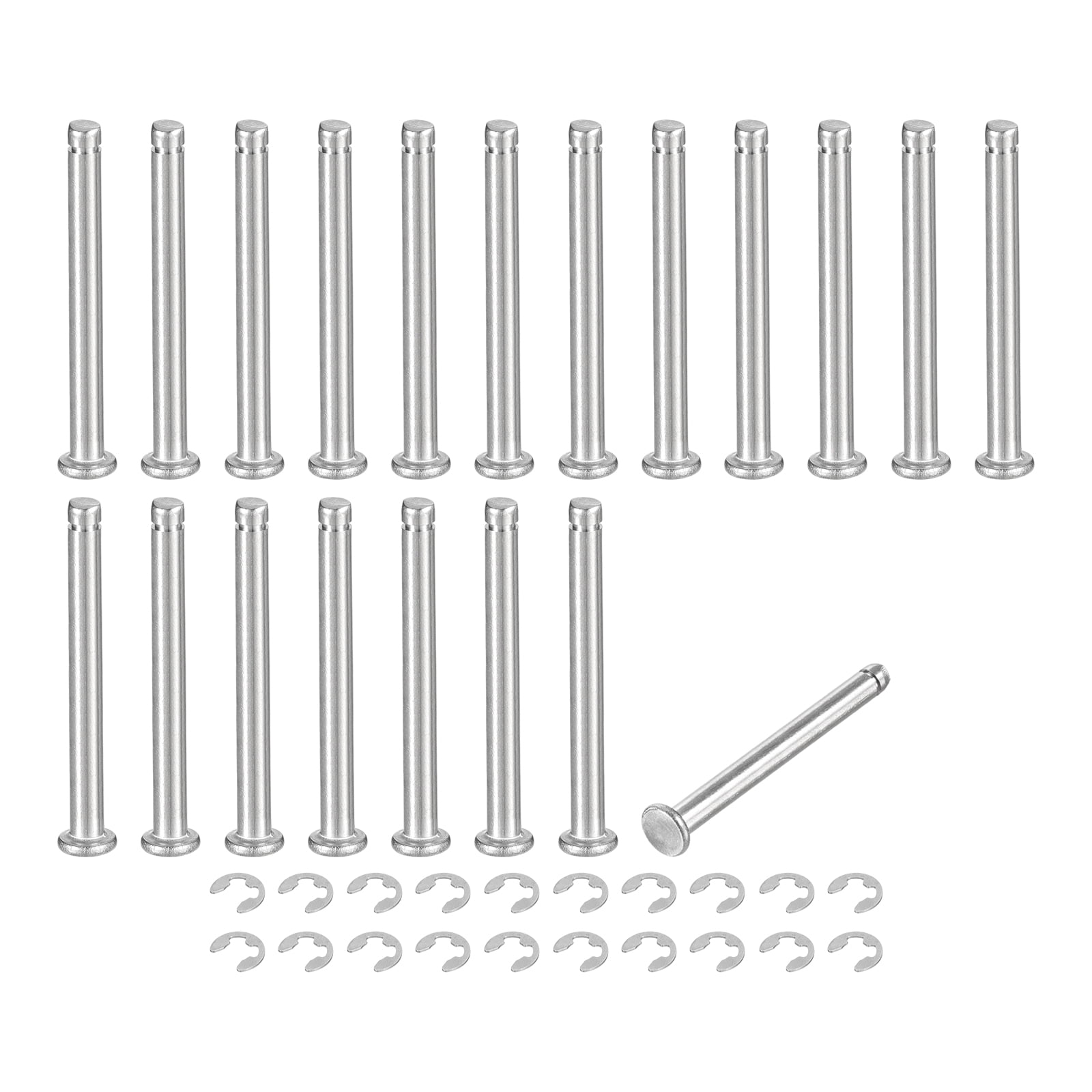 20Set M4x40mm 304 Stainless Steel Cylindrical Shaft Snap Ring Locating ...