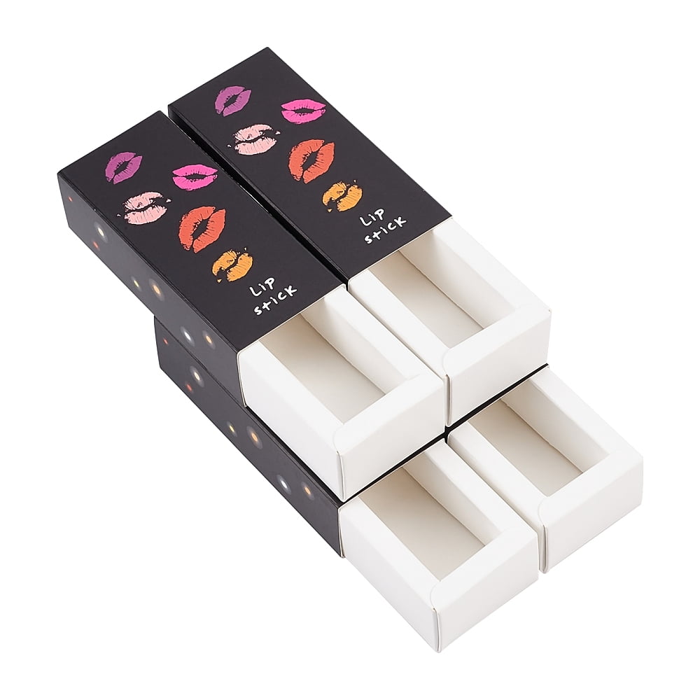 20Set Paper Drawer Box Lipstick Packing Box Rectanlge Black Finished ...